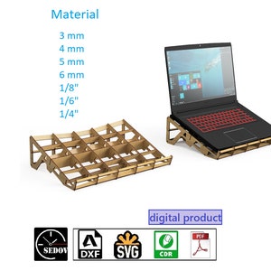 Laser Cut Gaming Laptop Stand: Enhance Ventilation With Stylish ...
