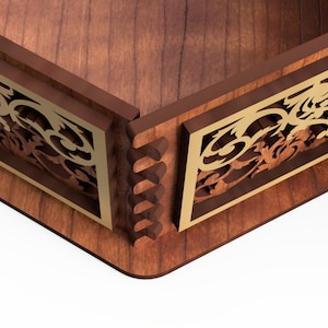 Laser Cut Set of 3 Caskets Box- Beautiful Ornament Boxes - Jewelry Gift ...
