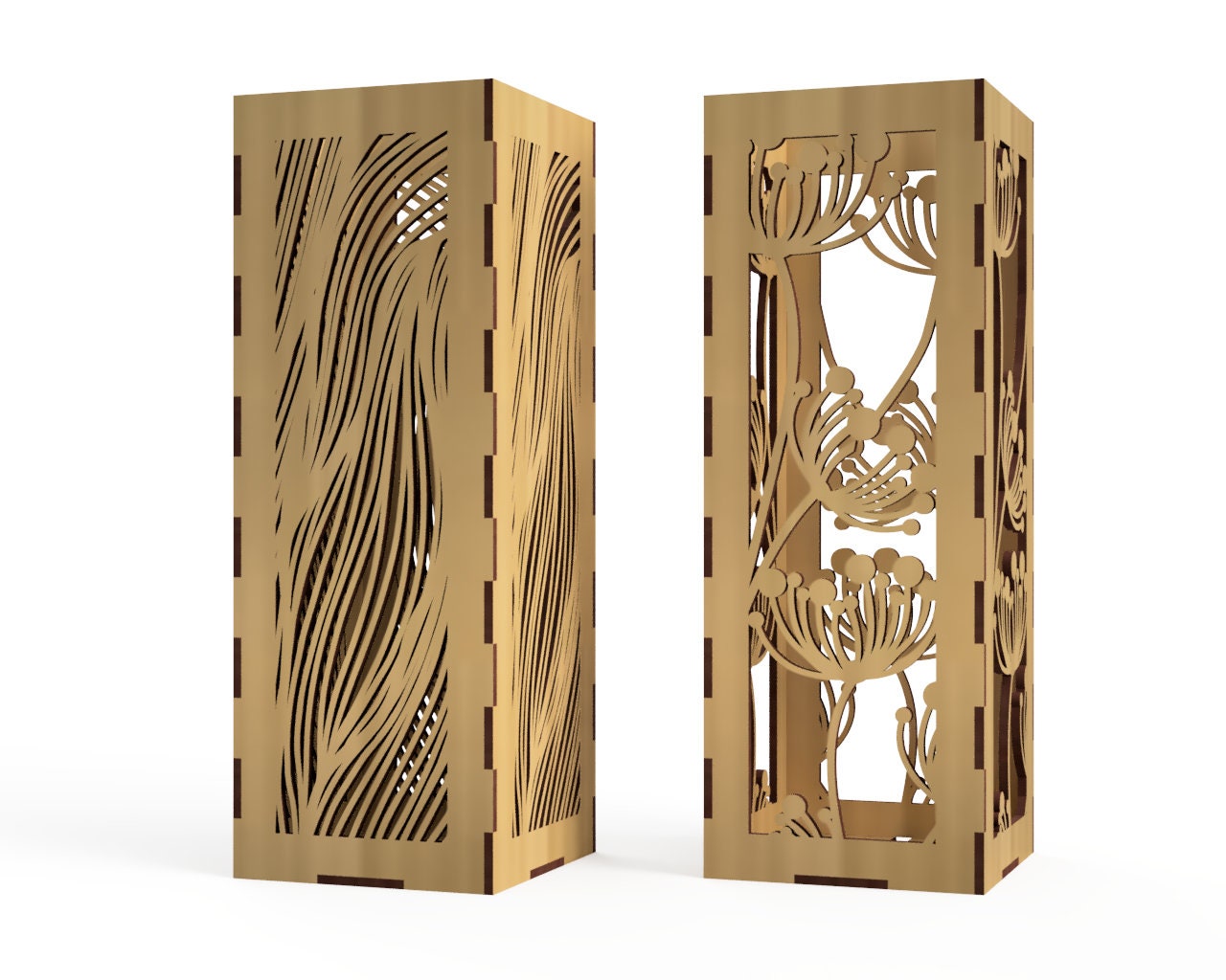 Laser Cut Desk Lamp Home Decor Candlestick Cutting Model Modern Lamps ...
