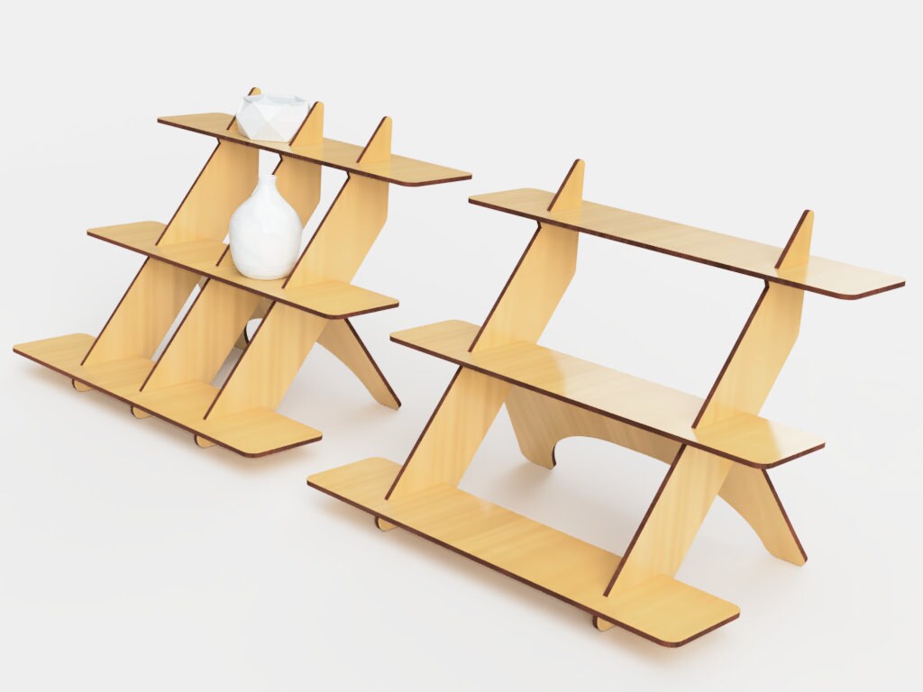 Laser Cut 3 Level Desktop Shelves 2 Sizes for Home or Office Decor ...