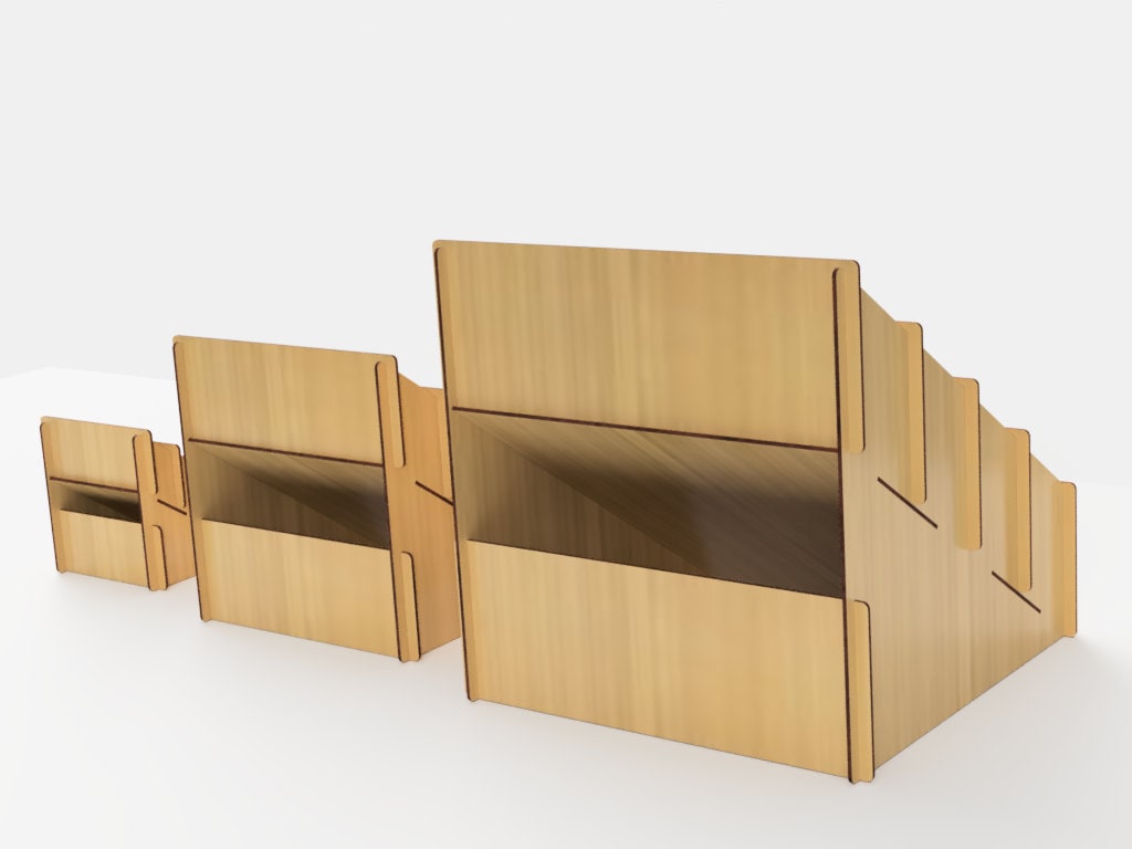 Laser Cut 4 Tier Display Case 3 Sizes - Shop Showcase for Promotional ...