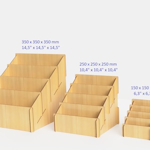 Laser Cut 4 Tier Display Case 3 Sizes - Shop Showcase for Promotional ...