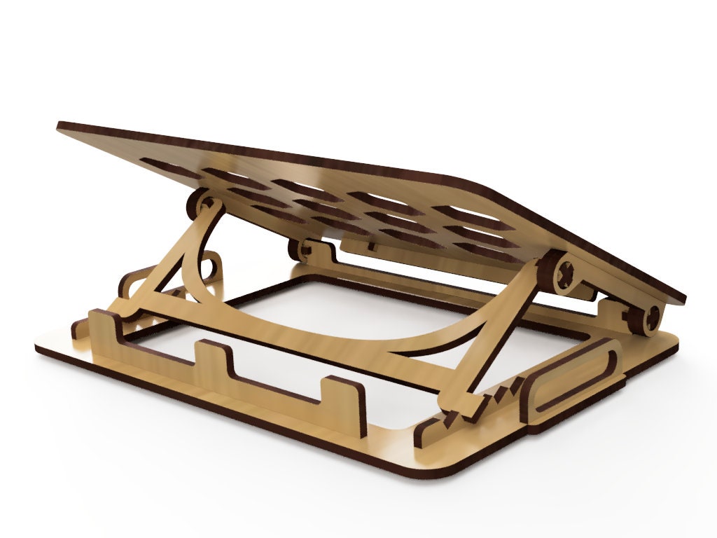 Laser Cut Laptop Stand Adjustable Tilt Height Large - Etsy