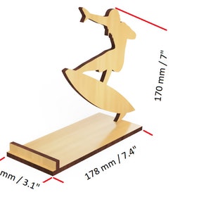 Convenient Surfing Phone Stand - Laser Cut Template for Hands-free ...