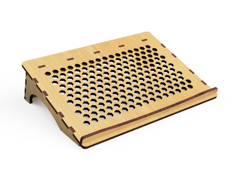 Laser Cut Laptop Stand With Ventilation Holes Ergonomic and - Etsy Canada