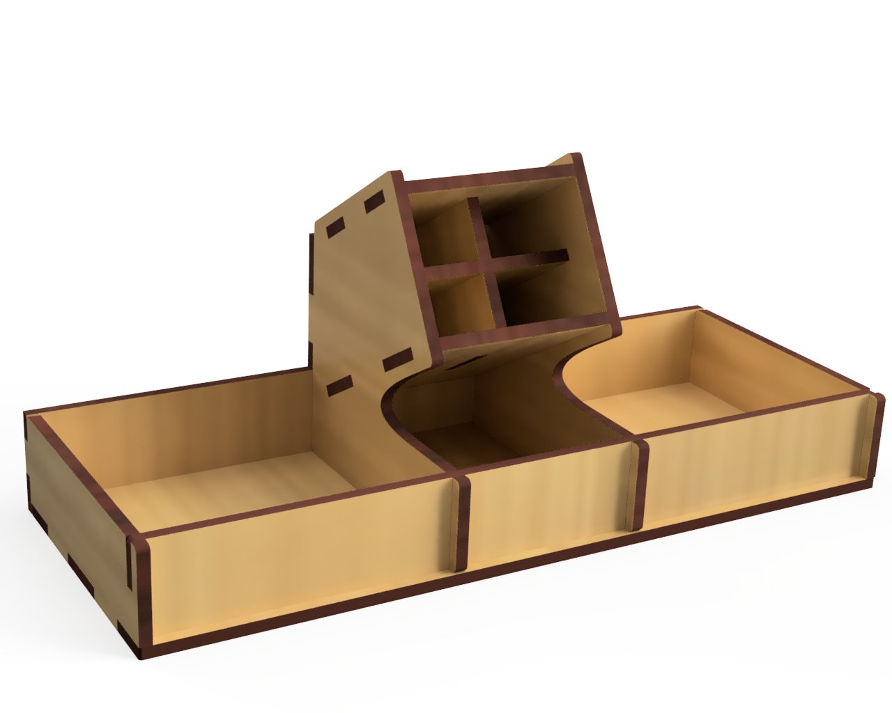 Laser Cut Desktop Organizer Vector Files Versatile Stationery - Etsy ...