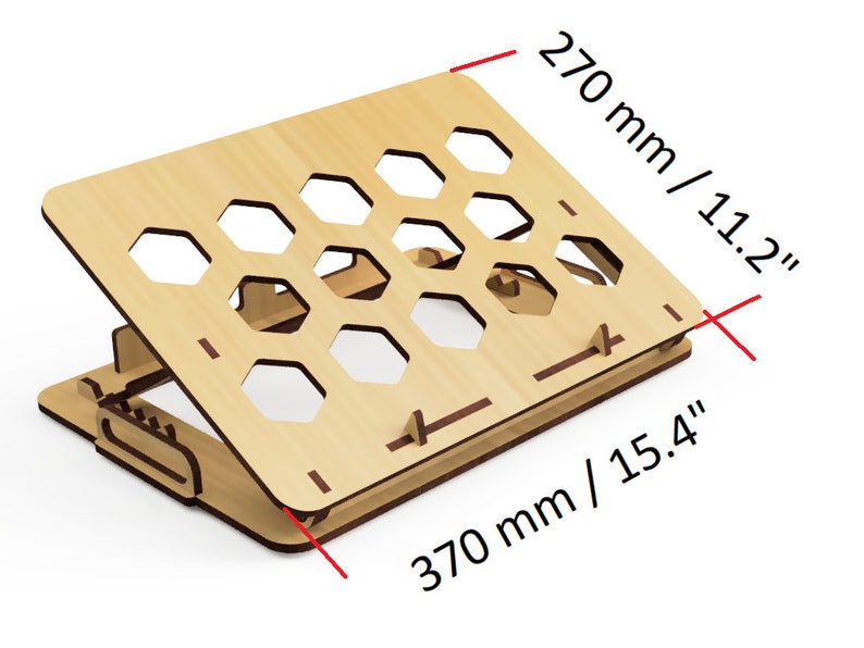 Laser Cut Laptop Stand Adjustable Tilt Height Large - Etsy