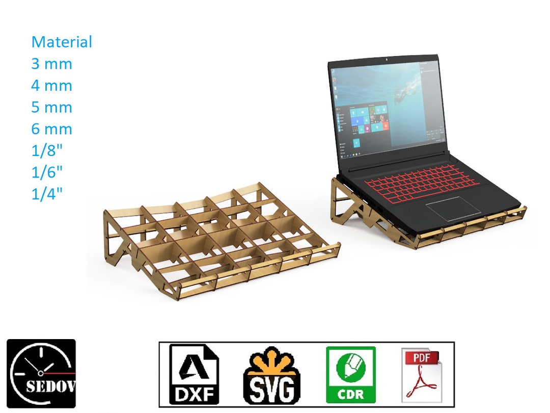 Laser Cut Gaming Laptop Stand: Enhance Ventilation With - Etsy