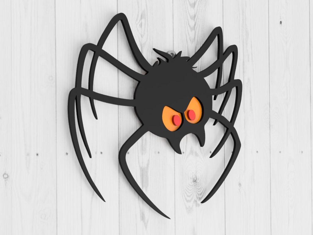 Laser Cut Set Spider Hanging Door Sign or Wall Sign, Wooden Toys, for ...