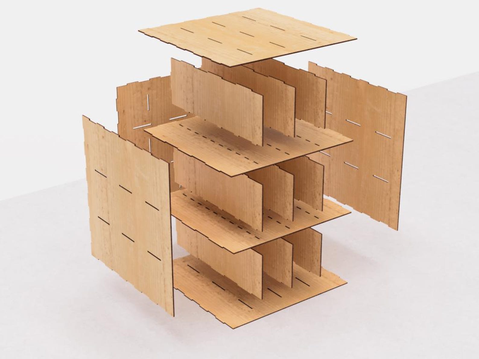Laser Cut Card Box for CCG MTG Catalog Box Filing Cabinet Drawers for ...