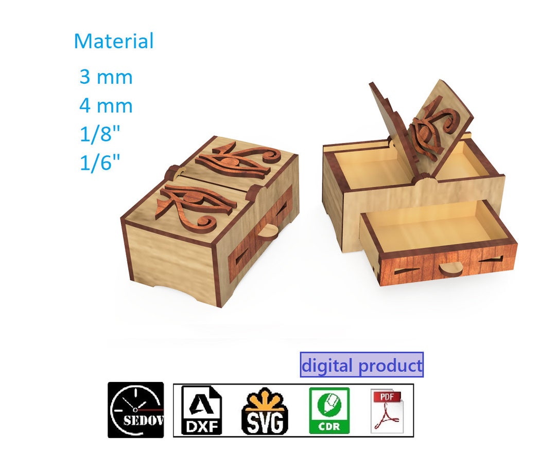 Laser Cut Small Box Template for Board Games, Cards, and More ...