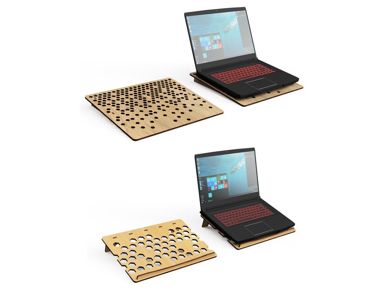 Set of 10 Laser Cut Laptop Stand Templates Variety Pack Adjustable ...