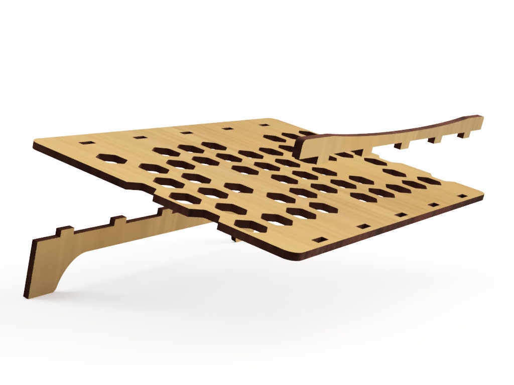 Laser Cut Simple Laptop Stand Easy Assembly Honeycomb - Etsy