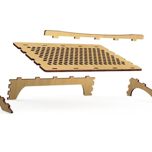 Laser Cut Laptop Stand With Ventilation Holes - Ergonomic and ...