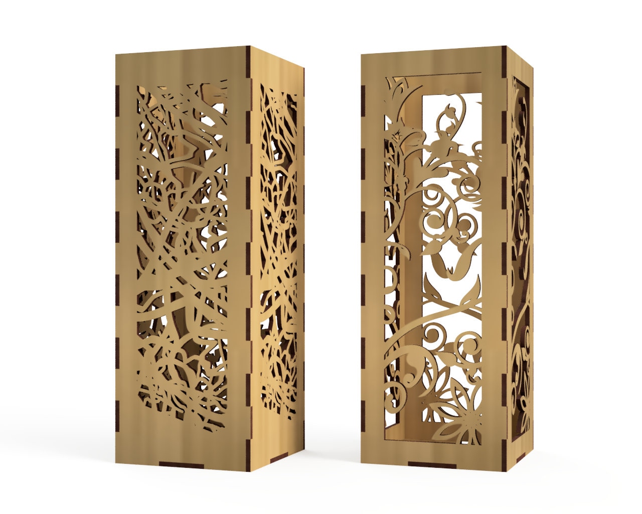 Laser Cut Desk Lamp Home Decor Candlestick Cutting Model Modern Lamps ...