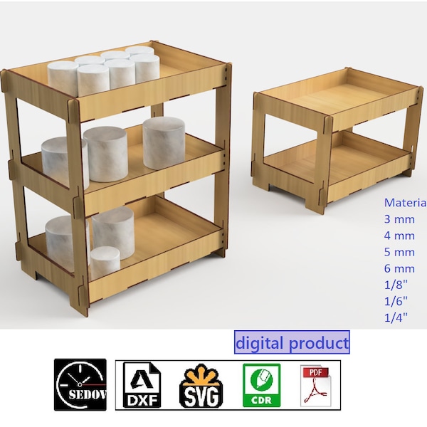 Kitchen Storage Laser Cut - Etsy