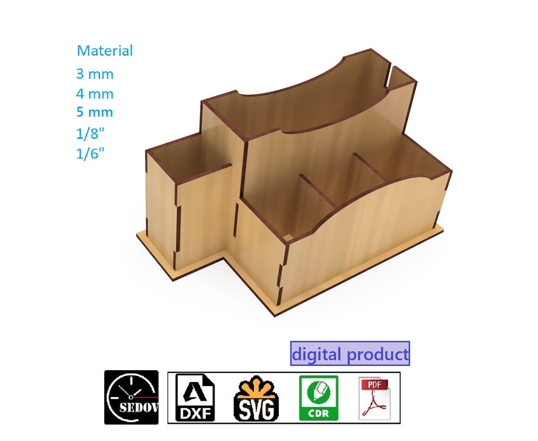 Laser Cut Napkin Holder Spice Rack Table Stand for Cafe 3-4-5 Mm ...