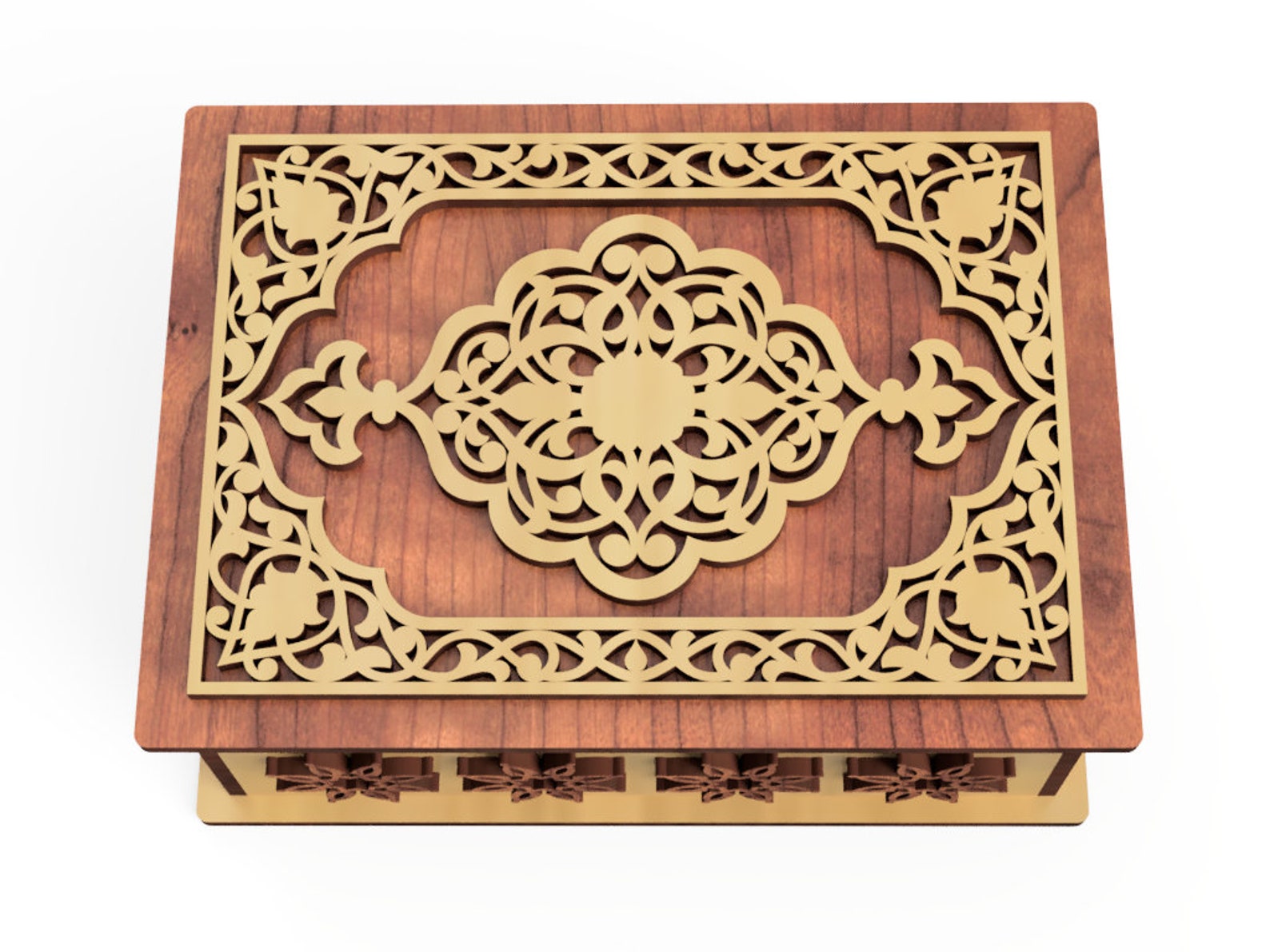 Laser Cut Set of 3 Caskets Box- Beautiful Ornament Boxes - Jewelry Gift ...