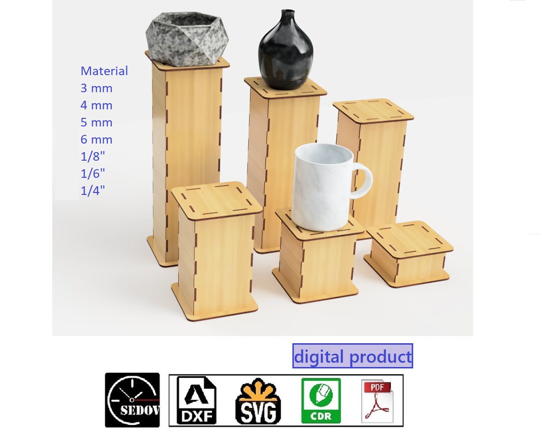 Laser Cut Counter Display Stand for Exhibiting and Selling Products ...
