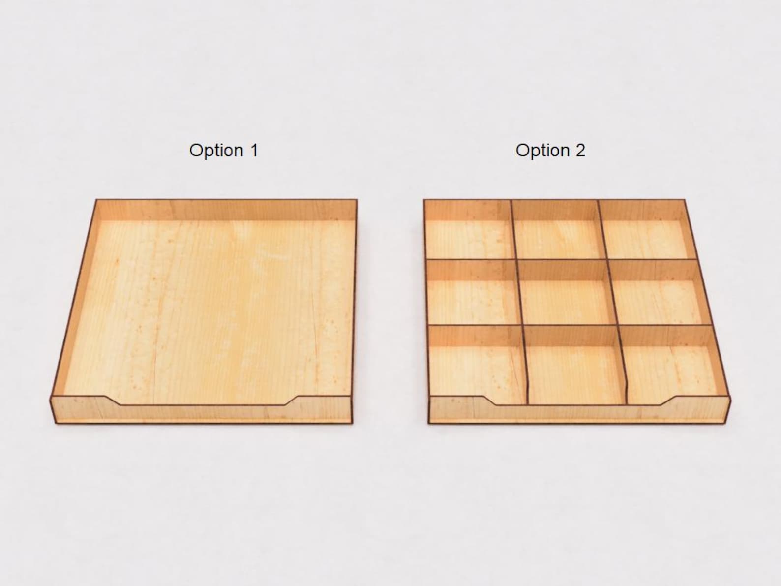 Laser Cut Desk Organizer for 8 Drawer, Drawer Box, Table Dresser, Hobby ...