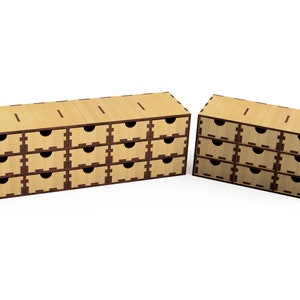 Laser Cut Drawer Organizer or Stackable Storage Boxes in Multiple Sizes ...