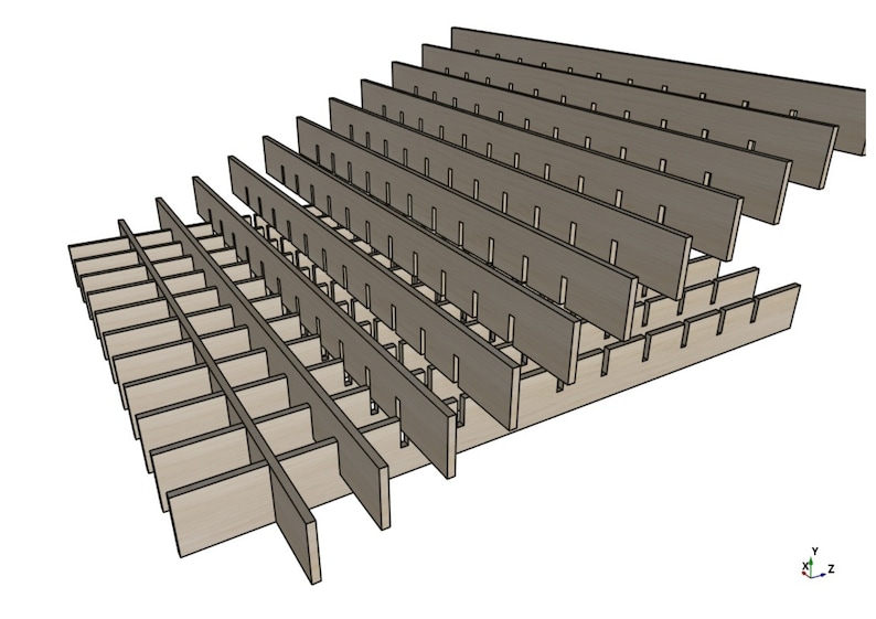 Laser Cut Modular Storage Box With Sells for Various Small Items, Boxes ...