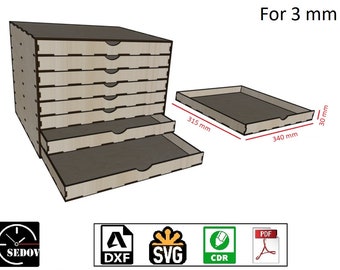 SVG Paper Storage Scrapbooking 10x12 Scrapbook Paper Holder - Etsy