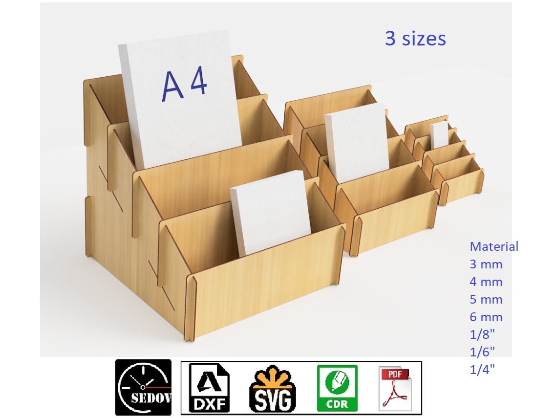 Laser Cut 4 Tier Display Case 3 Sizes Shop Showcase for Promotional ...