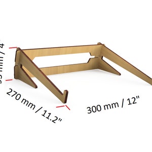 Laser Cut Easy Assembly Laptop Stand: Folding Design, Lightweight and ...