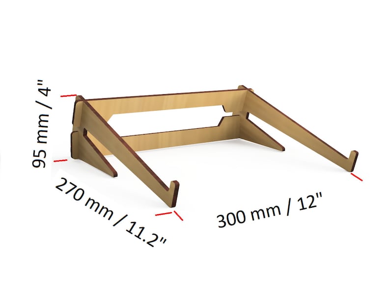 Laser Cut Easy Assembly Laptop Stand: Folding Design, Lightweight and ...