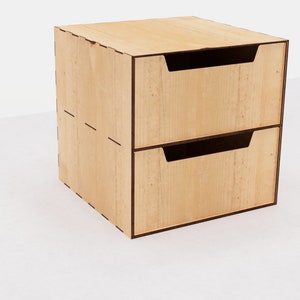 Laser Cut Drawer Organizer or Chest of Drawers, DIY, Storage Box ...