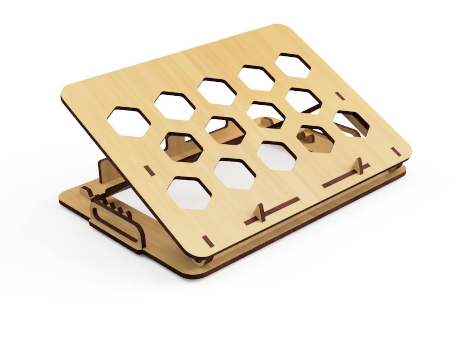 Laser Cut Laptop Stand Adjustable Tilt Height Large - Etsy