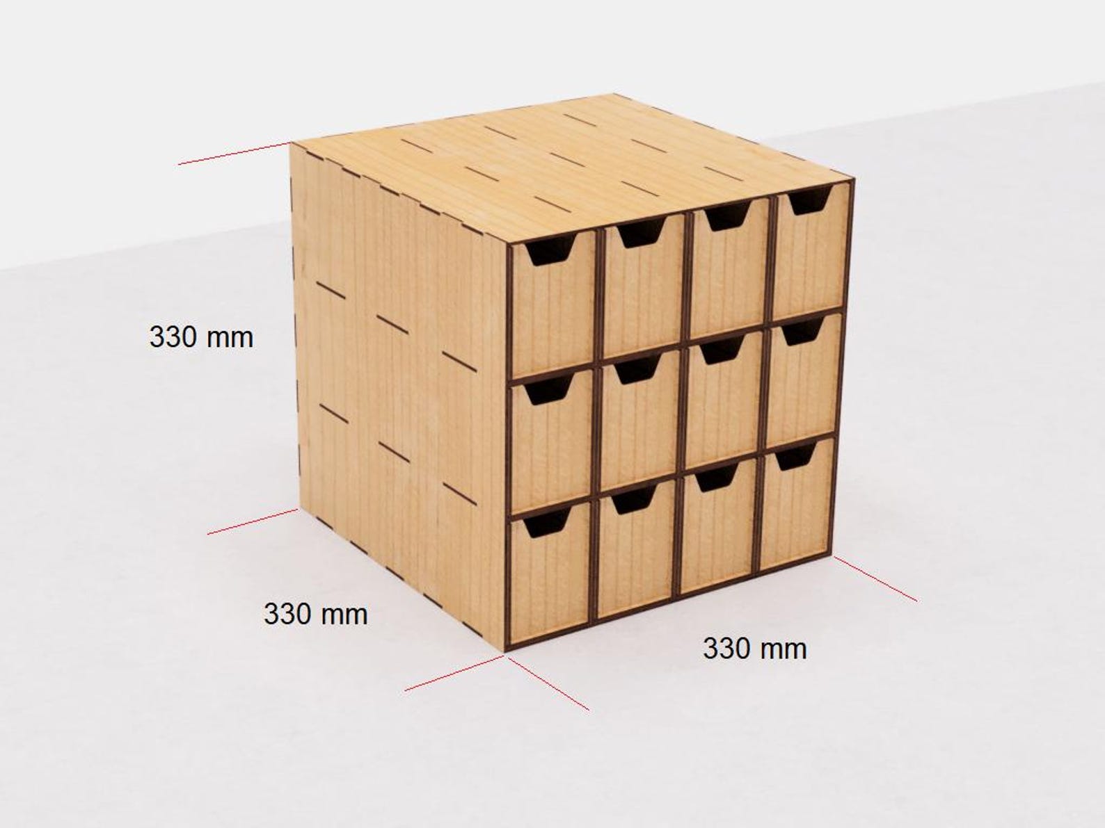 Laser Cut Card Box for CCG MTG Catalog Box Filing Cabinet Drawers for ...