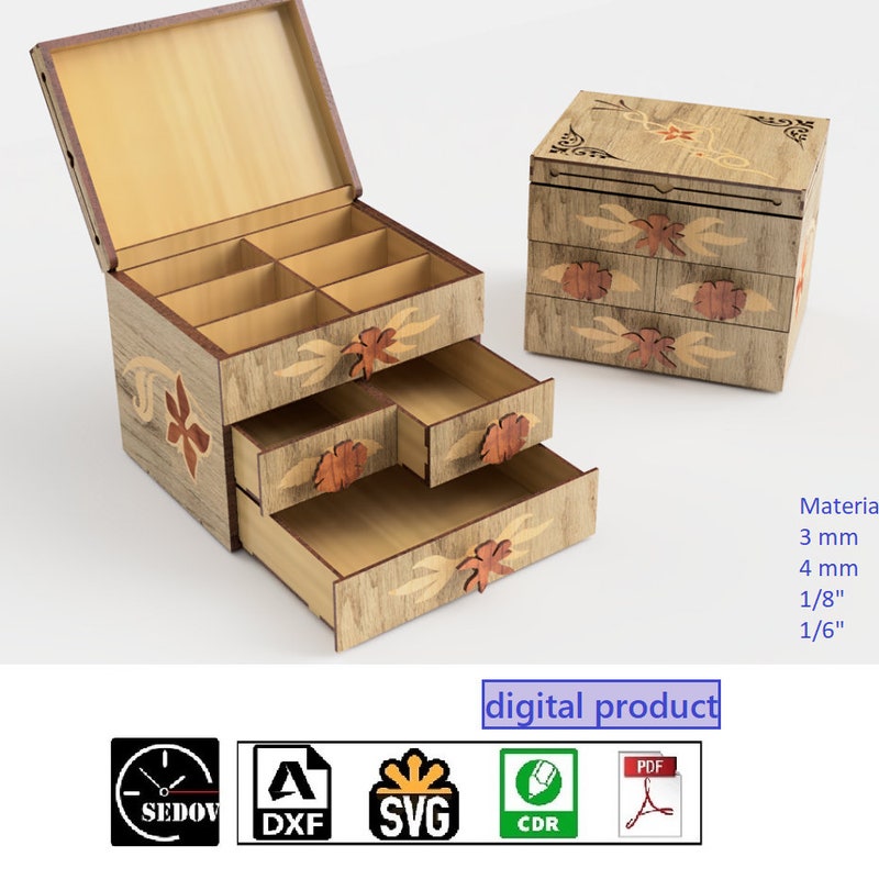 Flower Models Jewelry Box - Etsy