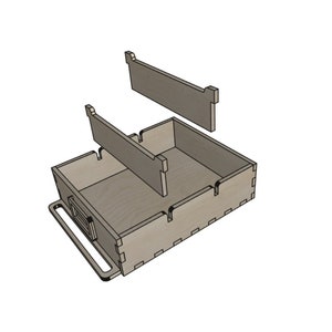 Laser Cut Modular Organizer Transformer With Drawer, for Storage Tool, DIY, Digital Files Svg ...