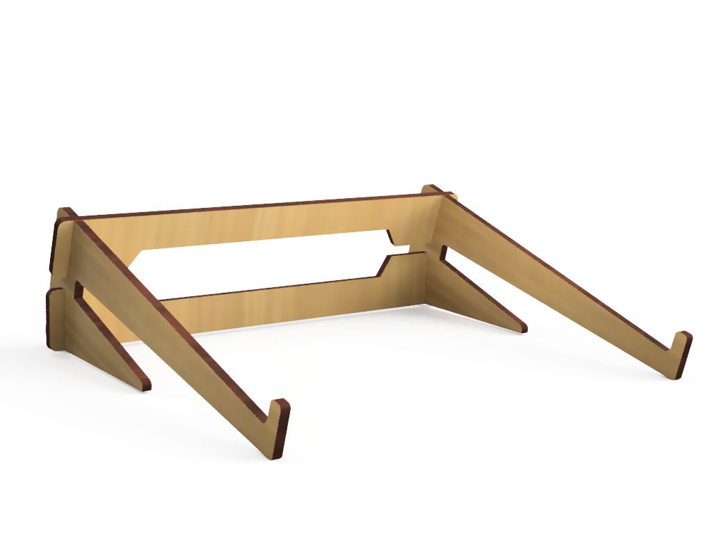 Laser Cut Easy Assembly Laptop Stand: Folding Design, Lightweight and ...