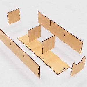 Laser Cut Organizer With 16 Drawers, Box With Small Compartments, Chest ...