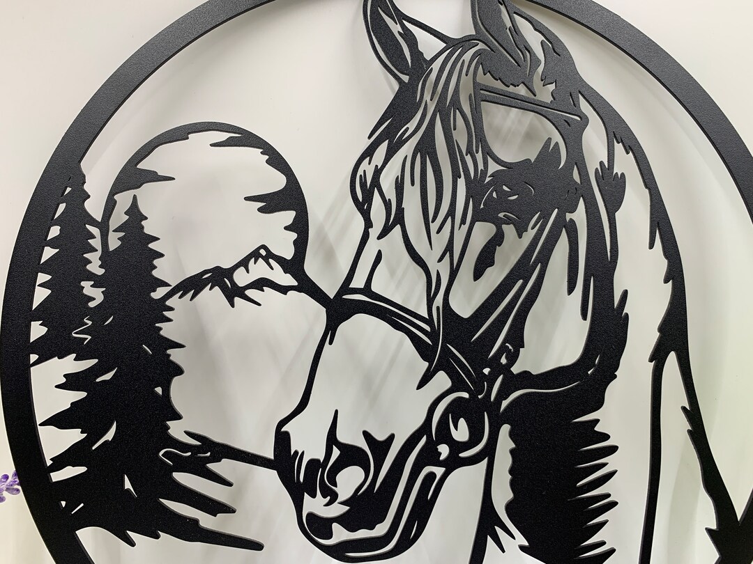 Personalized Horse Metal Sign - Custom Equestrian Name Wall Art - Horse ...