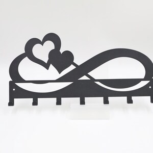Infinity Heart Key Holder,key Hook - Wall Mounted Metal Hook Rack for ...