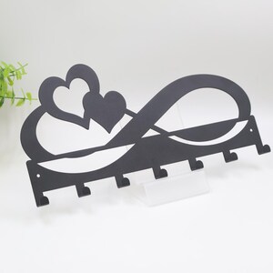 Infinity Heart Key Holder,key Hook Wall Mounted Metal Hook Rack for ...