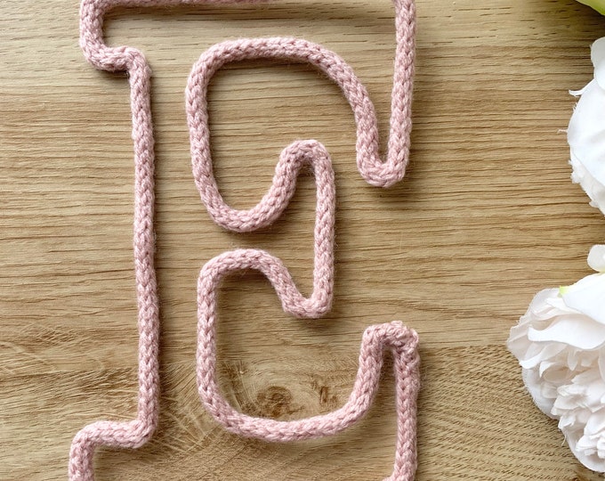 Knitted Wire Capital Letters Alphabet - Etsy