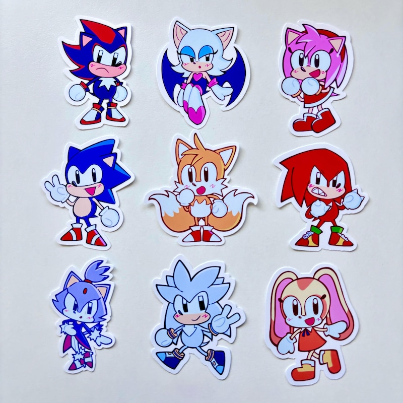 Sonic Stickers - Etsy