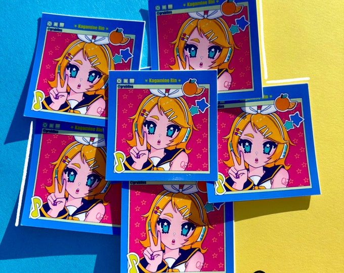 VOCALOID Kagamine Rin,len Inspired Deco Style Sticker Sheet - Etsy