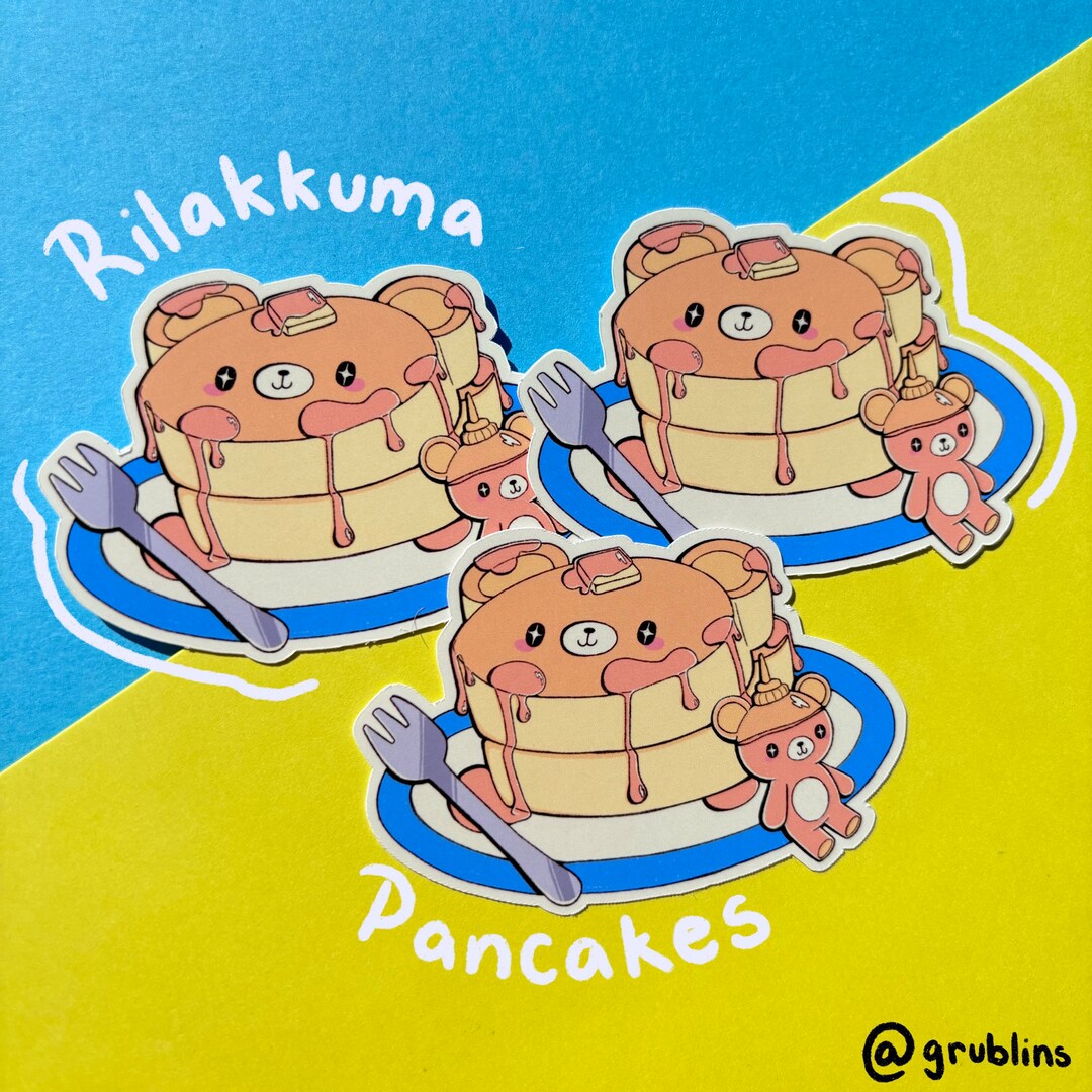 Rilakkuma Pancake Sticker - Etsy