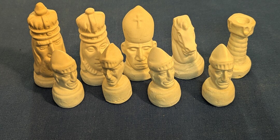 Traditional Heads Chess Moulds - Etsy