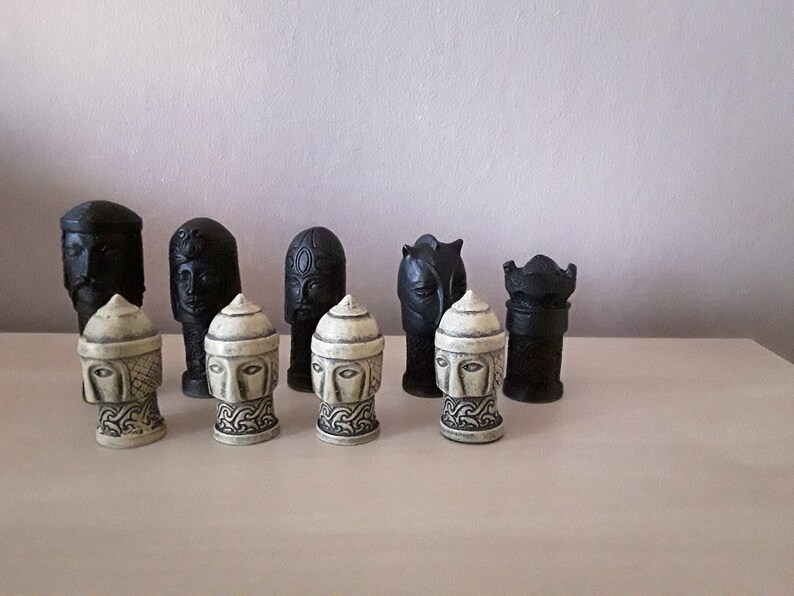 Small Celtic Heads Chess Moulds - Etsy