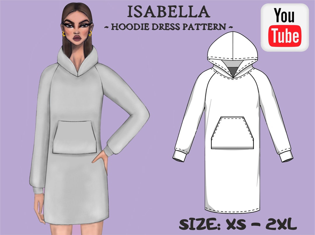 Hoodie Sewing Pattern Sweatshirt Pattern New Dress Pattern Hoodie ...
