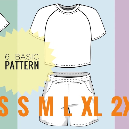 6 Pattern Basic PDF Sewing Patterns for Women / PDF Sewing - Etsy
