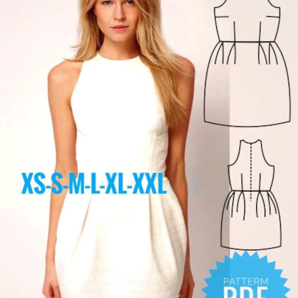 A Line Dress Pattern - Etsy