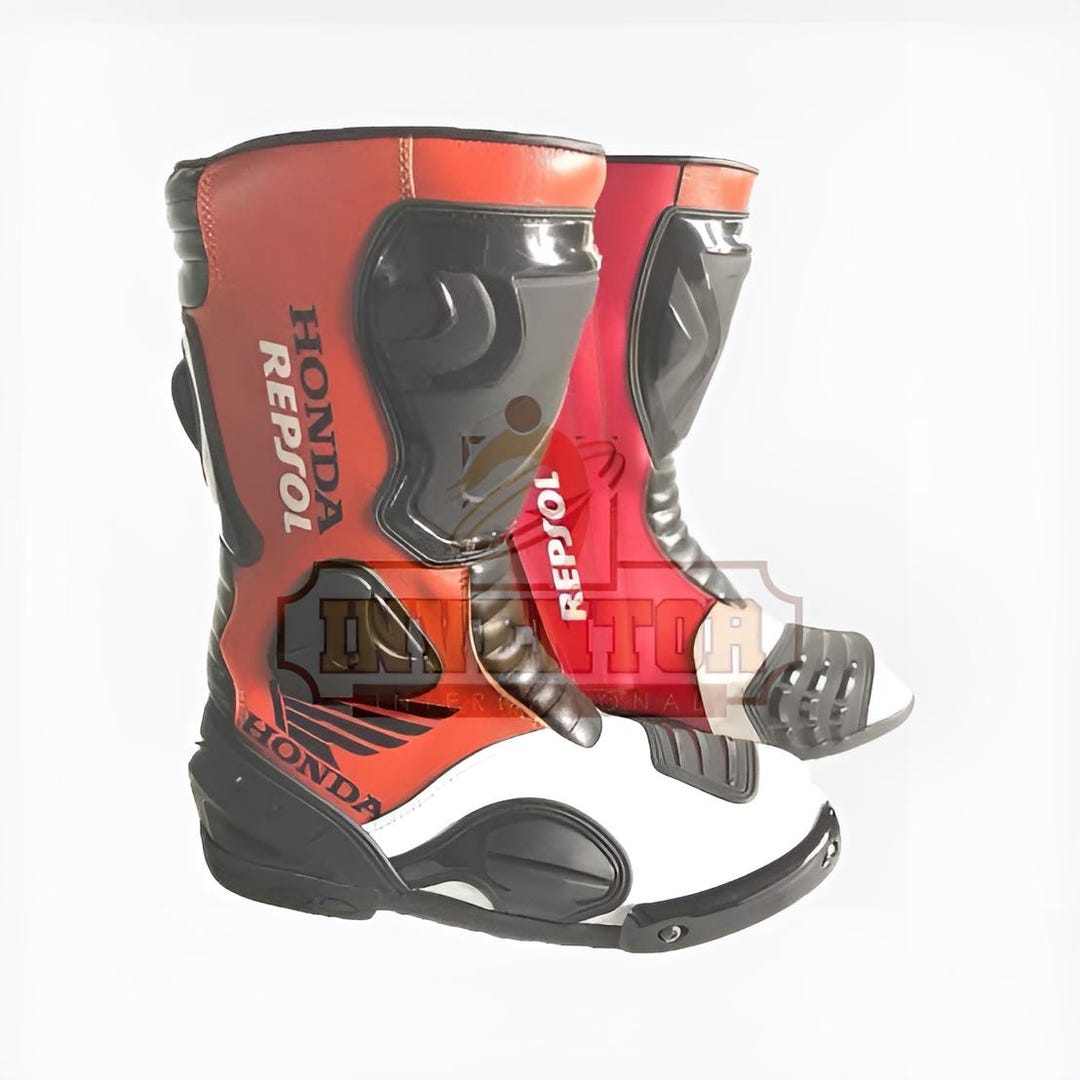 Honda Repsol Premium Quality Handmade Motorbike Boots|custom Made ...